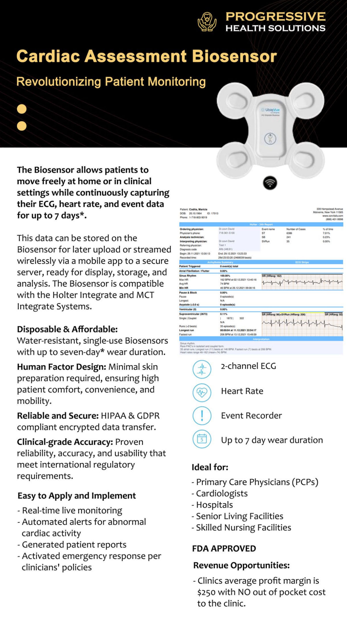 Remote Cardiac Assessment – Progressive Health Solutions